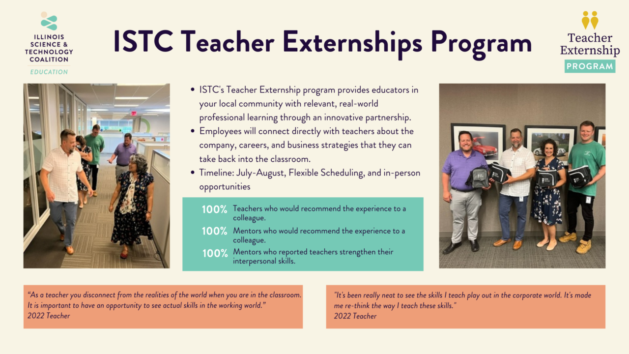 Teacher Externships - Illinois Science & Technology Coalition